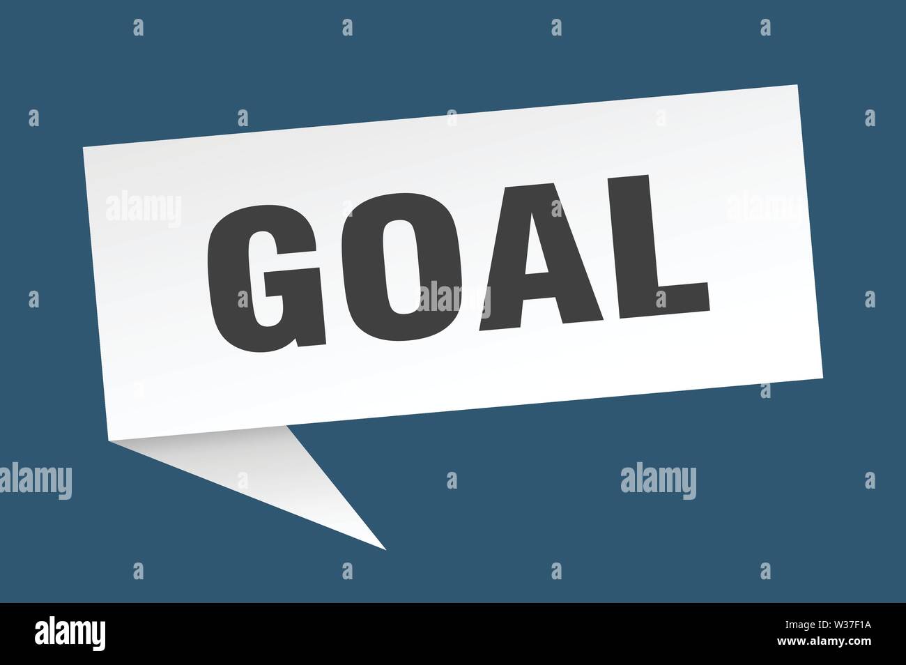 goal speech bubble. goal sign. goal banner Stock Vector Image & Art - Alamy