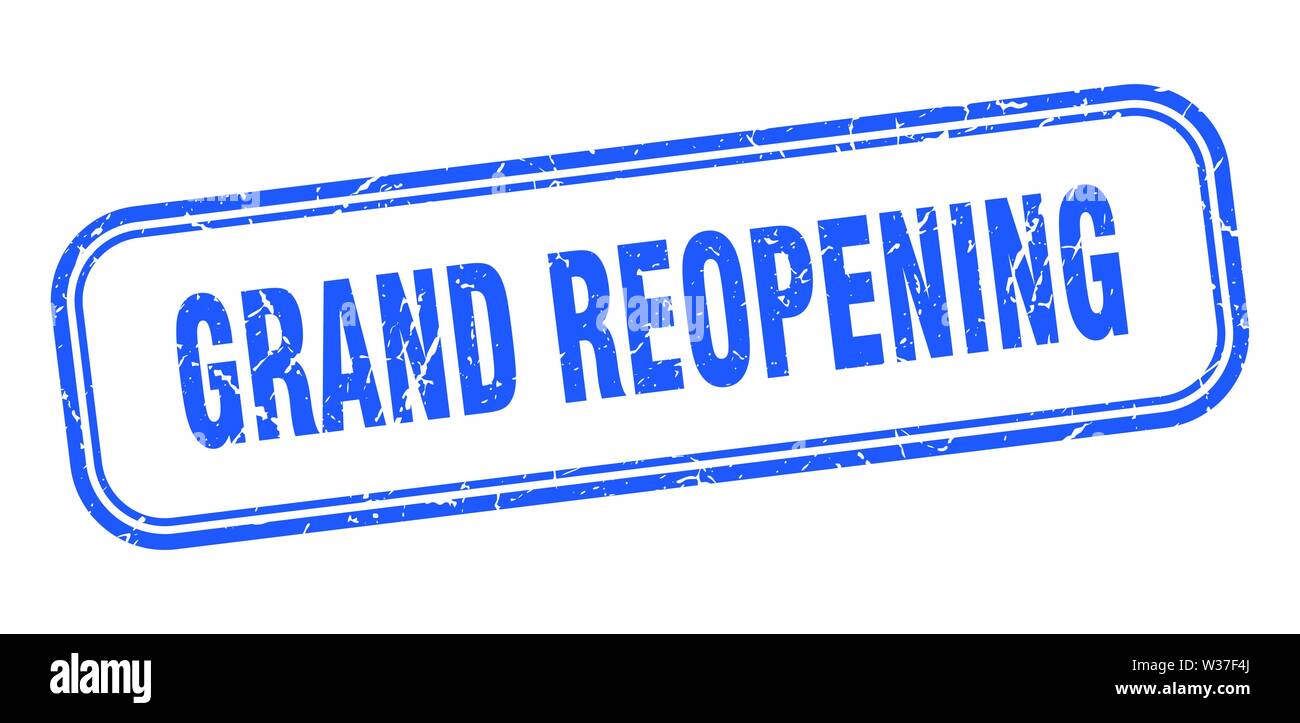Grand reopening stamp sign Cut Out Stock Images & Pictures - Alamy
