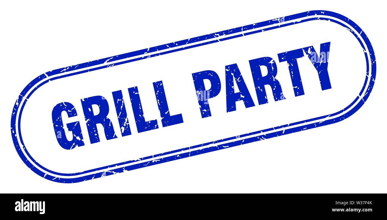 grill party stamp. grill party square grunge sign. grill party Stock ...