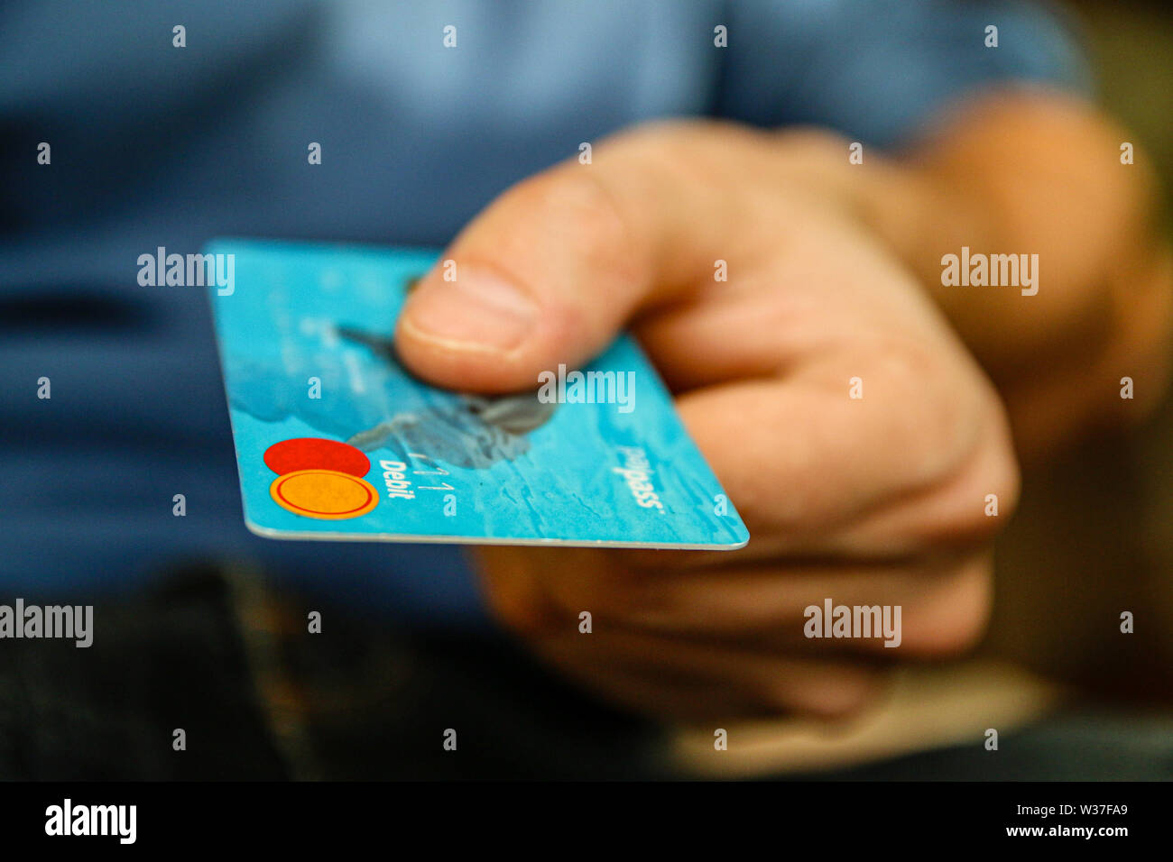 Pay by Card Stock Photo - Alamy