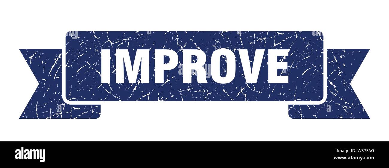 improve grunge ribbon. improve sign. improve banner Stock Vector Image ...
