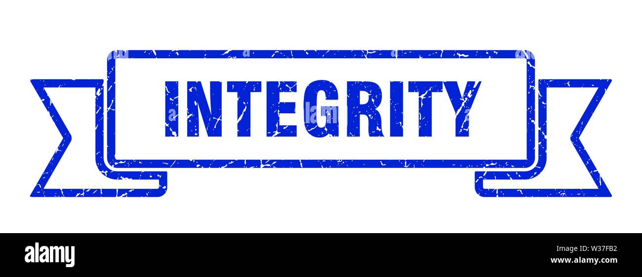 integrity grunge ribbon. integrity sign. integrity banner Stock Vector ...