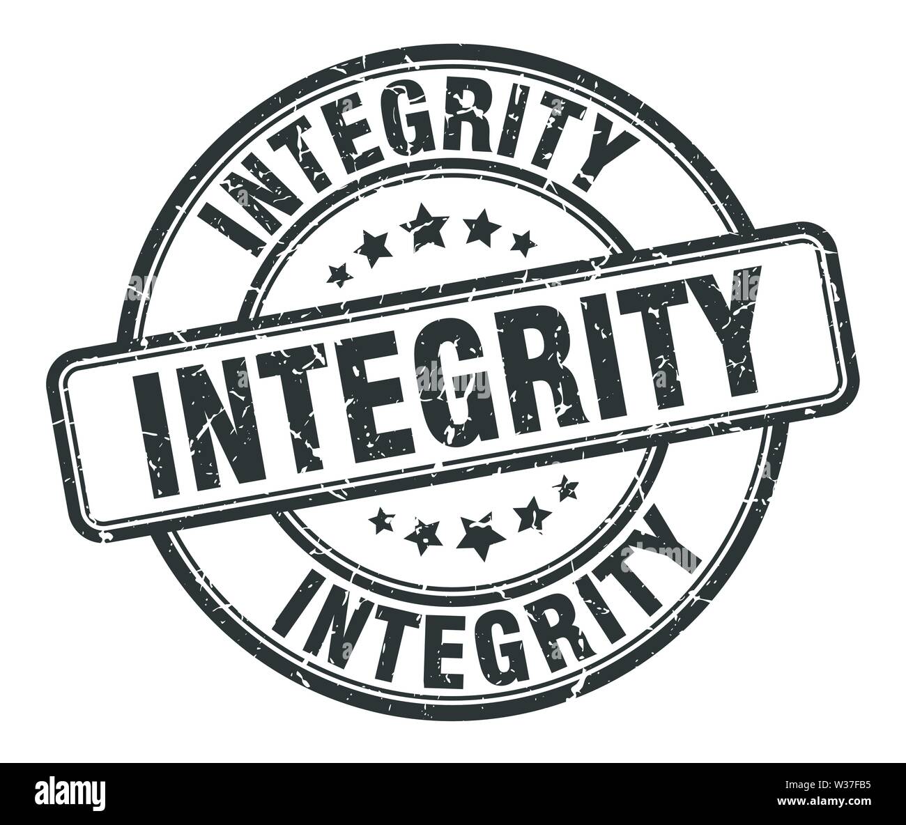 integrity stamp. integrity round grunge sign. integrity Stock Vector ...