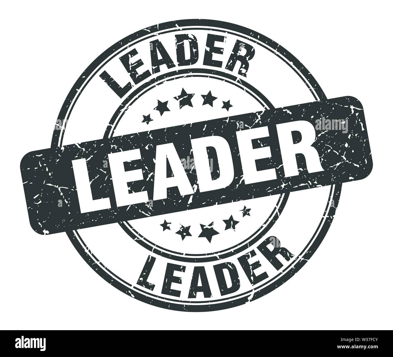 Leader round grunge black hi-res stock photography and images - Alamy