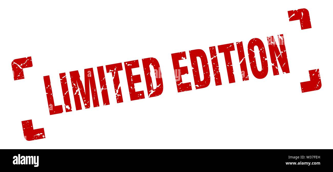 limited edition stamp. limited edition square grunge sign. limited ...