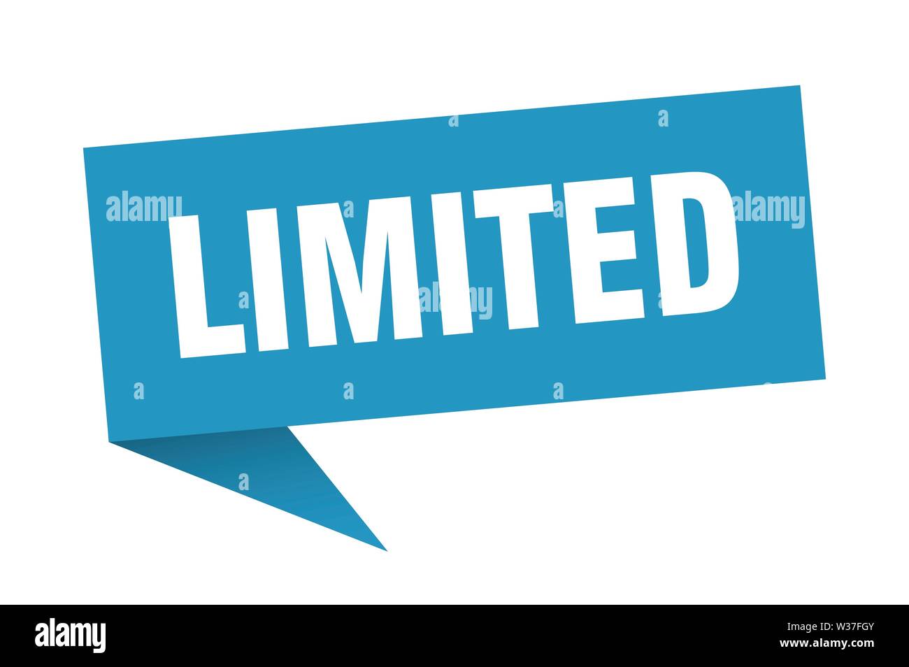 limited speech bubble. limited sign. limited banner Stock Vector Image ...