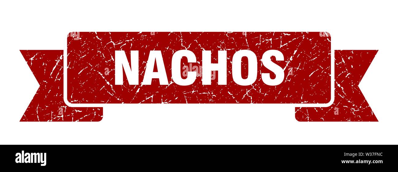 nachos grunge ribbon. nachos sign. nachos banner Stock Vector Image ...