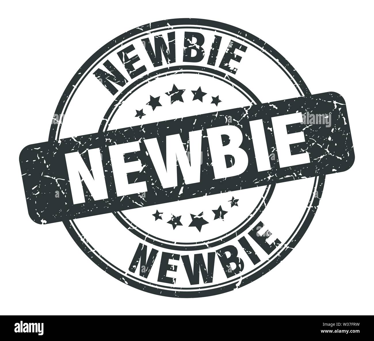 newbie stamp. newbie round grunge sign. newbie Stock Vector Image & Art ...