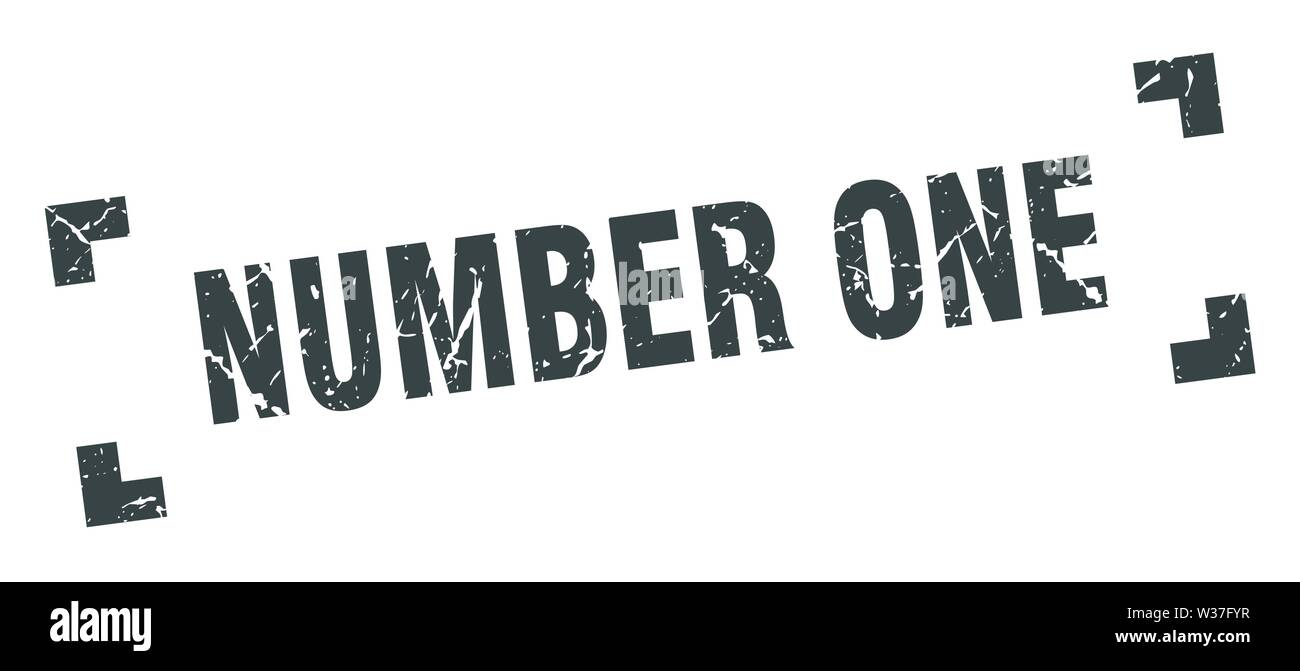 number one stamp. number one square grunge sign. number one Stock ...