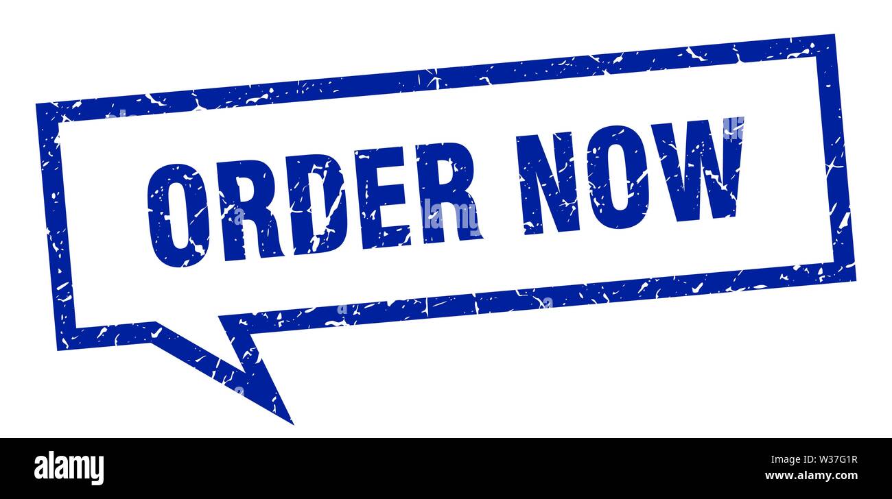 order now sign. order now square speech bubble. order now Stock Vector ...