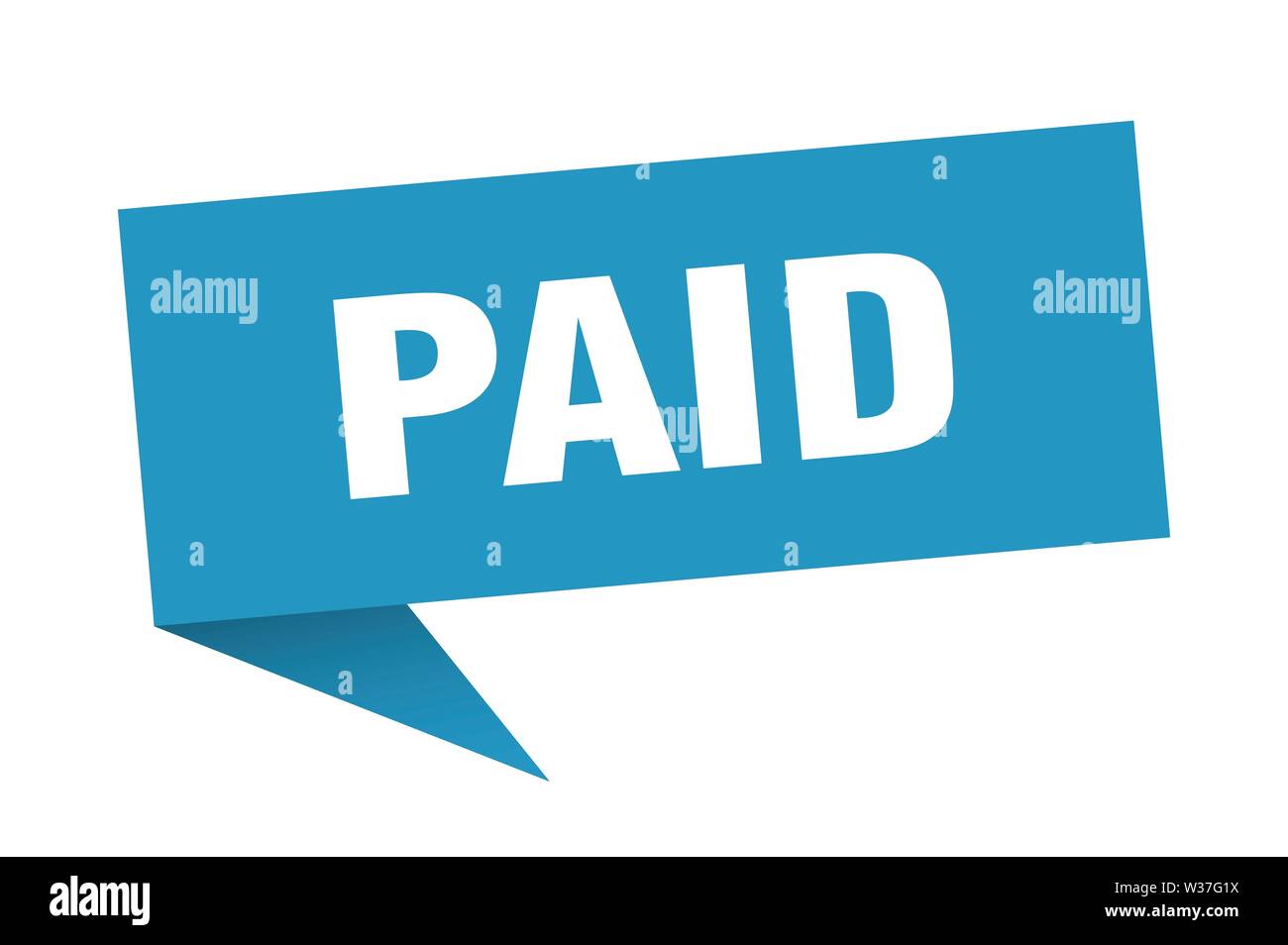 paid speech bubble. paid sign. paid banner Stock Vector Image & Art - Alamy