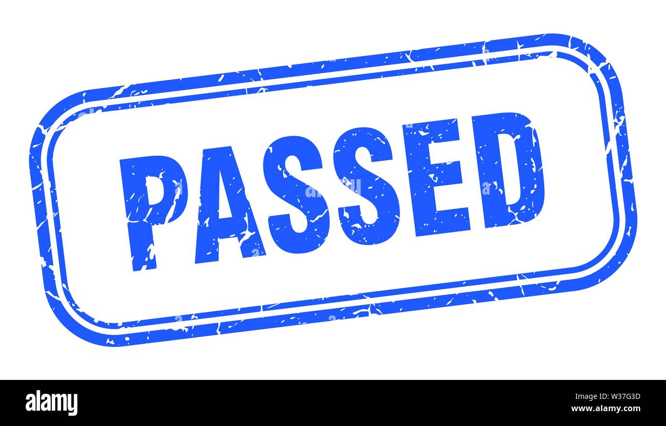 passed stamp. passed square grunge sign. passed Stock Vector Image ...