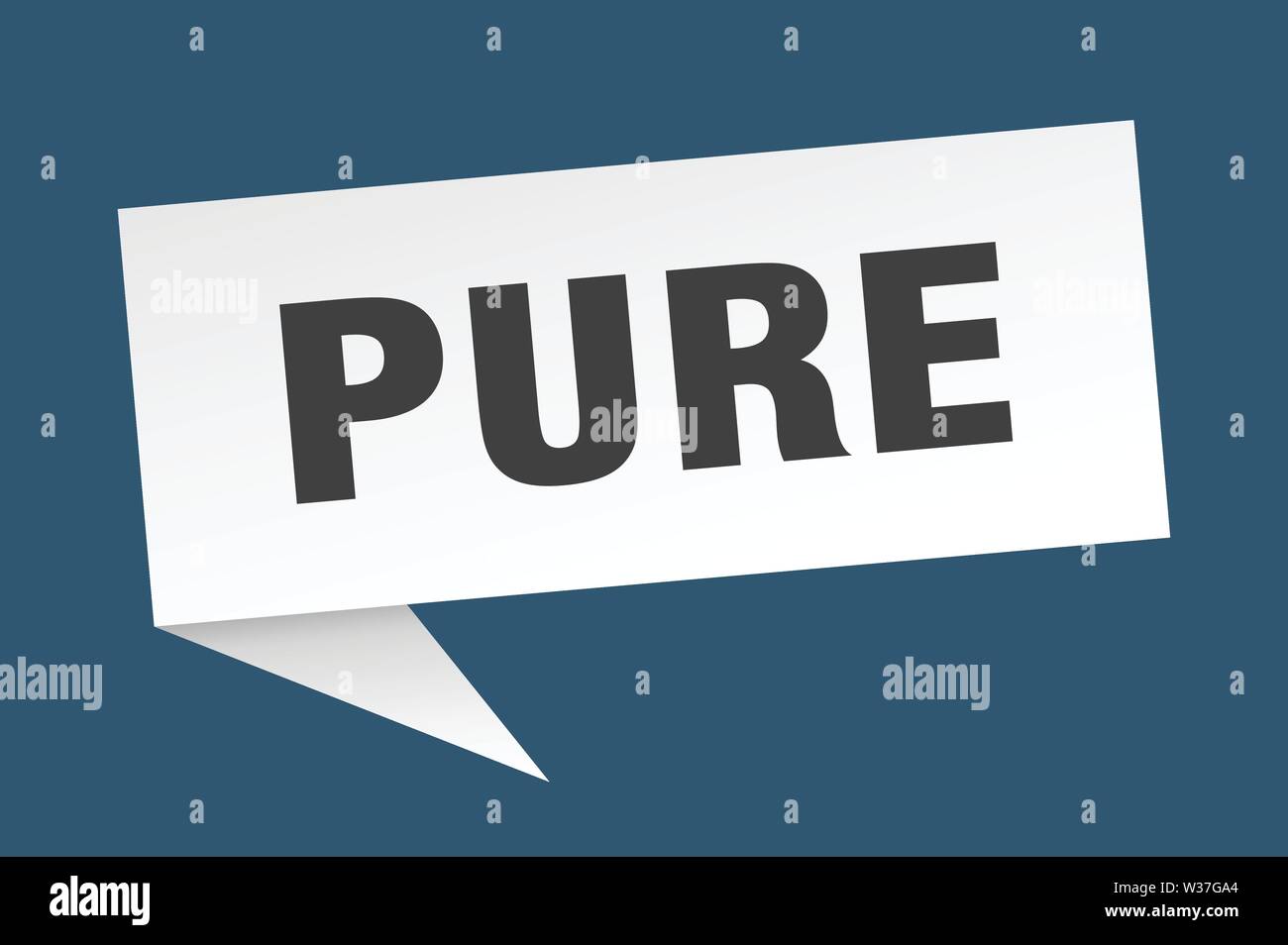 pure speech bubble. pure sign. pure banner Stock Vector Image & Art - Alamy