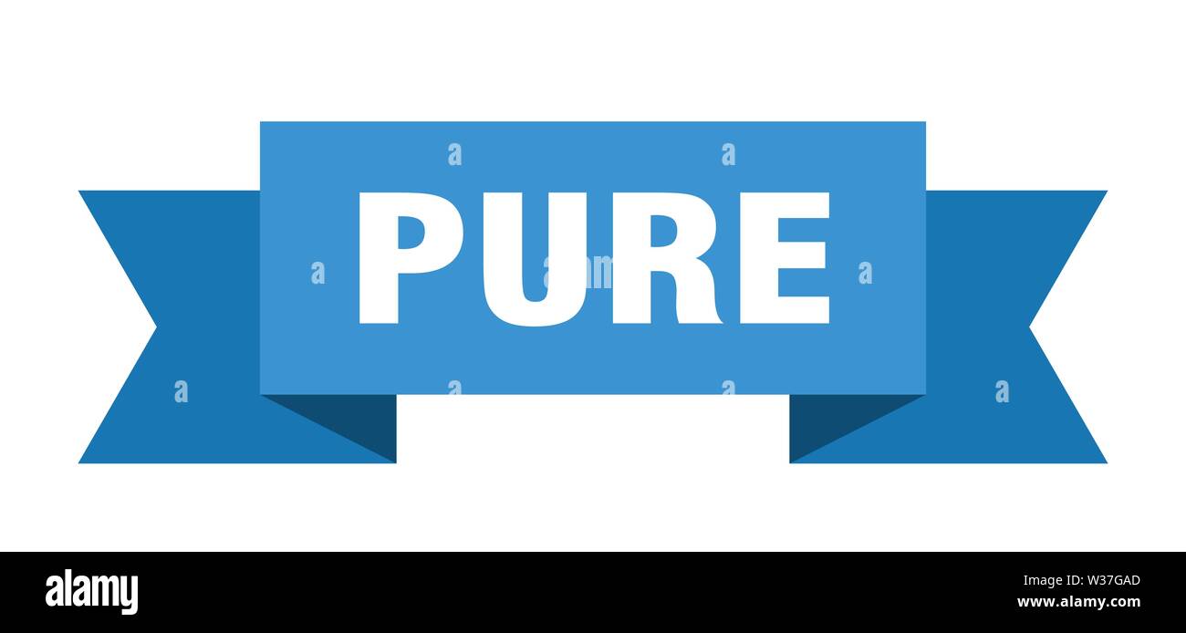 pure ribbon. pure isolated sign. pure banner Stock Vector Image & Art ...