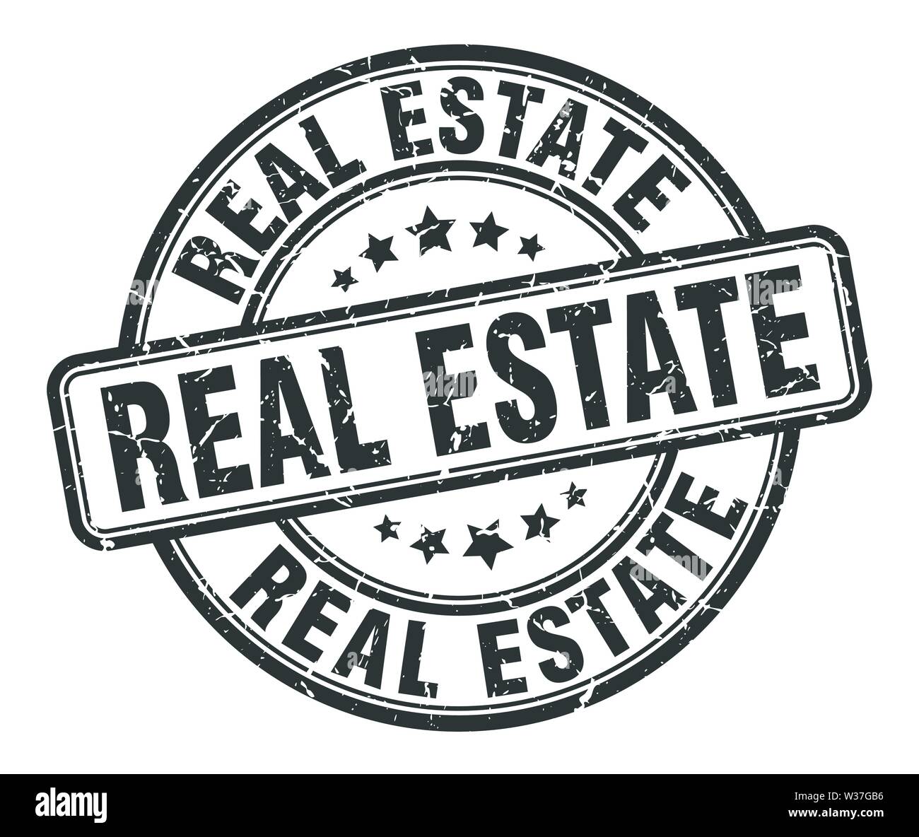 Real estate stamp label Black and White Stock Photos & Images - Alamy