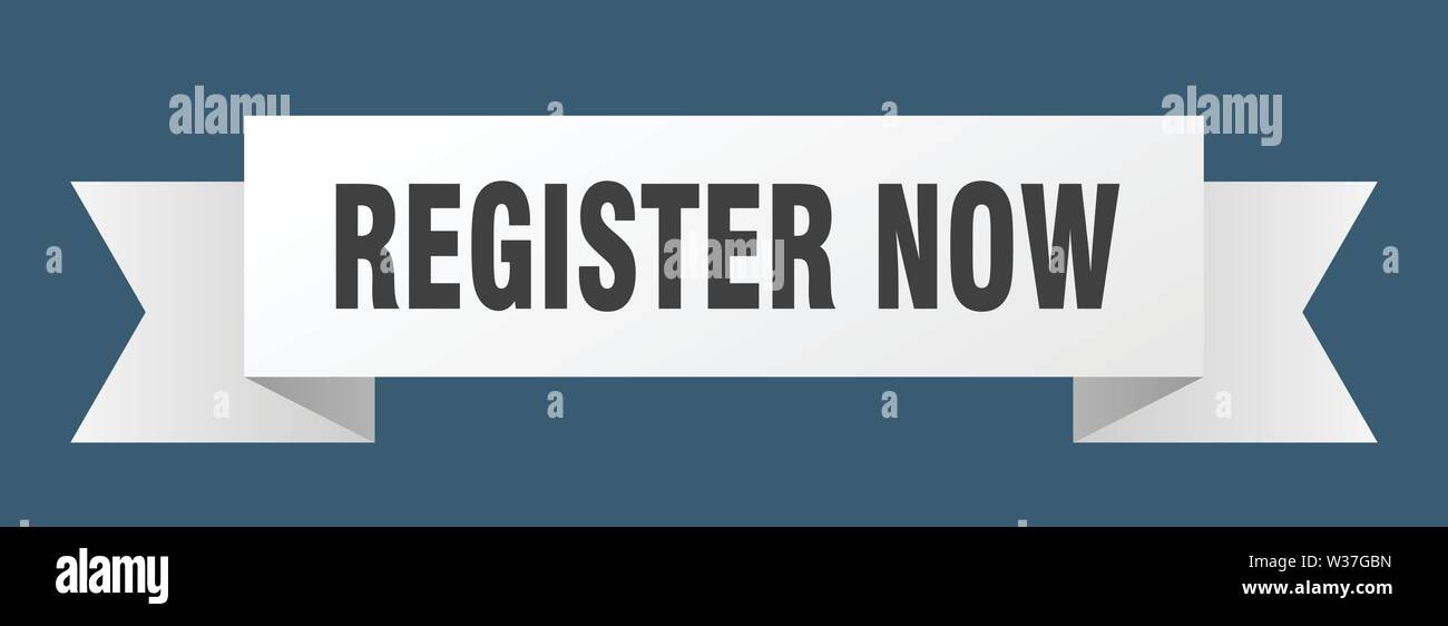 register now ribbon. register now isolated sign. register now banner ...