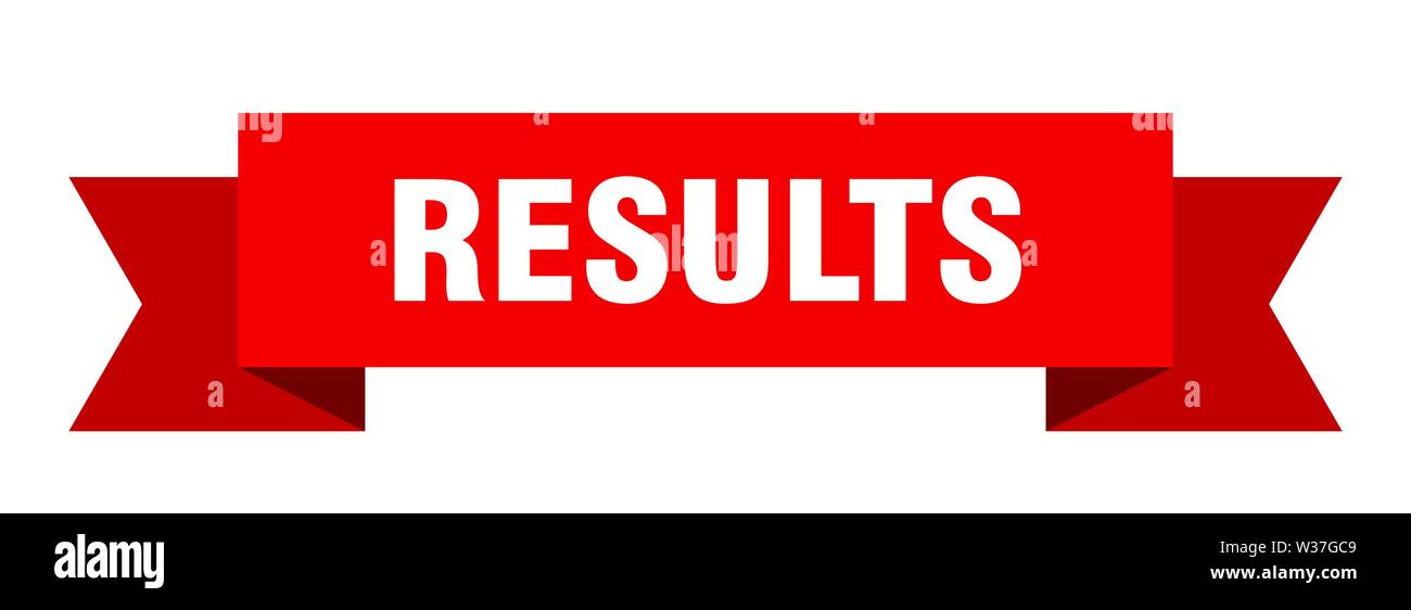 results ribbon. results isolated sign. results banner Stock Vector ...