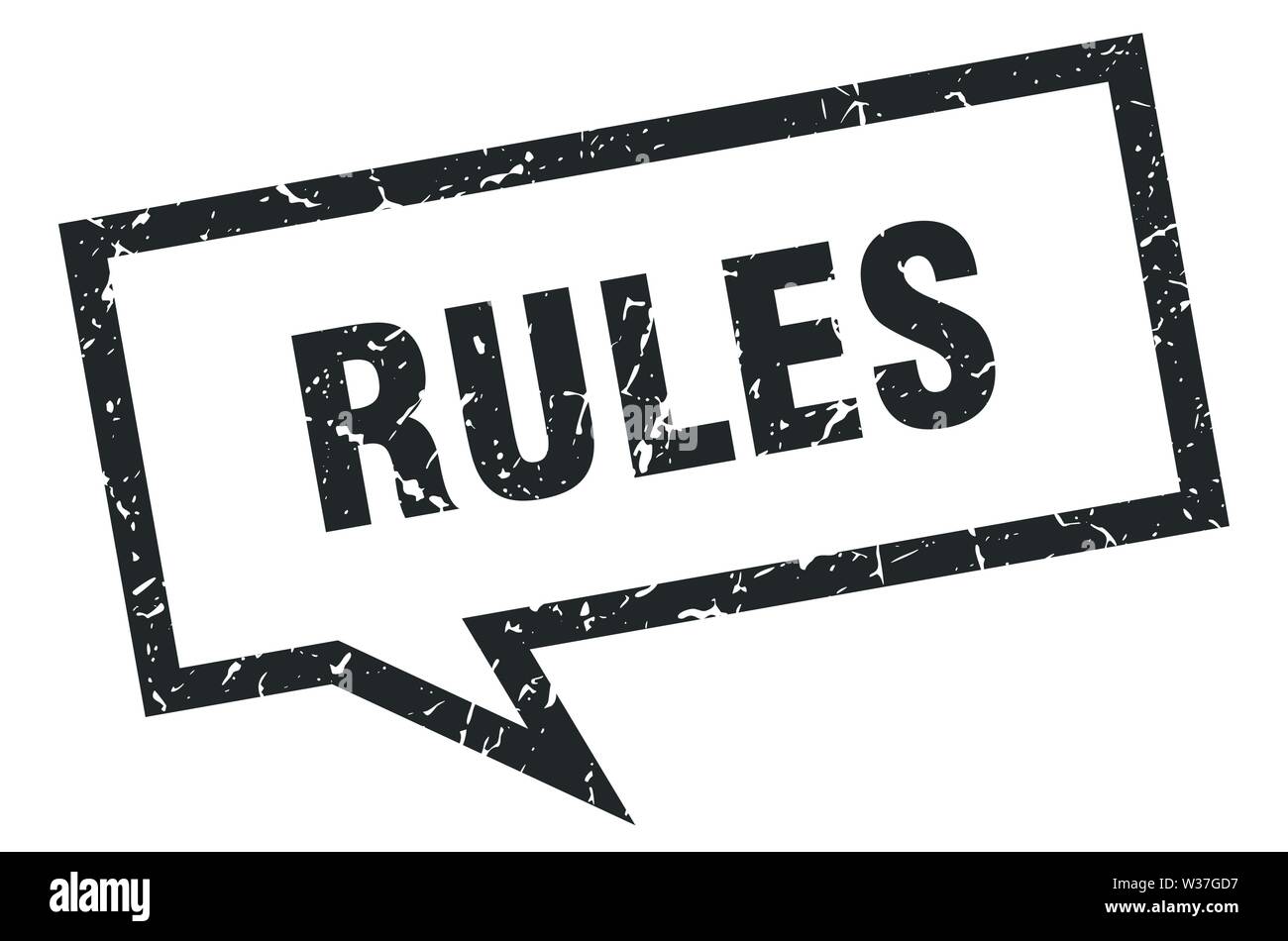 rules sign. rules square speech bubble. rules Stock Vector Image & Art ...