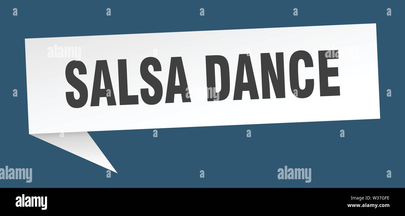 salsa dance speech bubble. salsa dance sign. salsa dance banner Stock ...