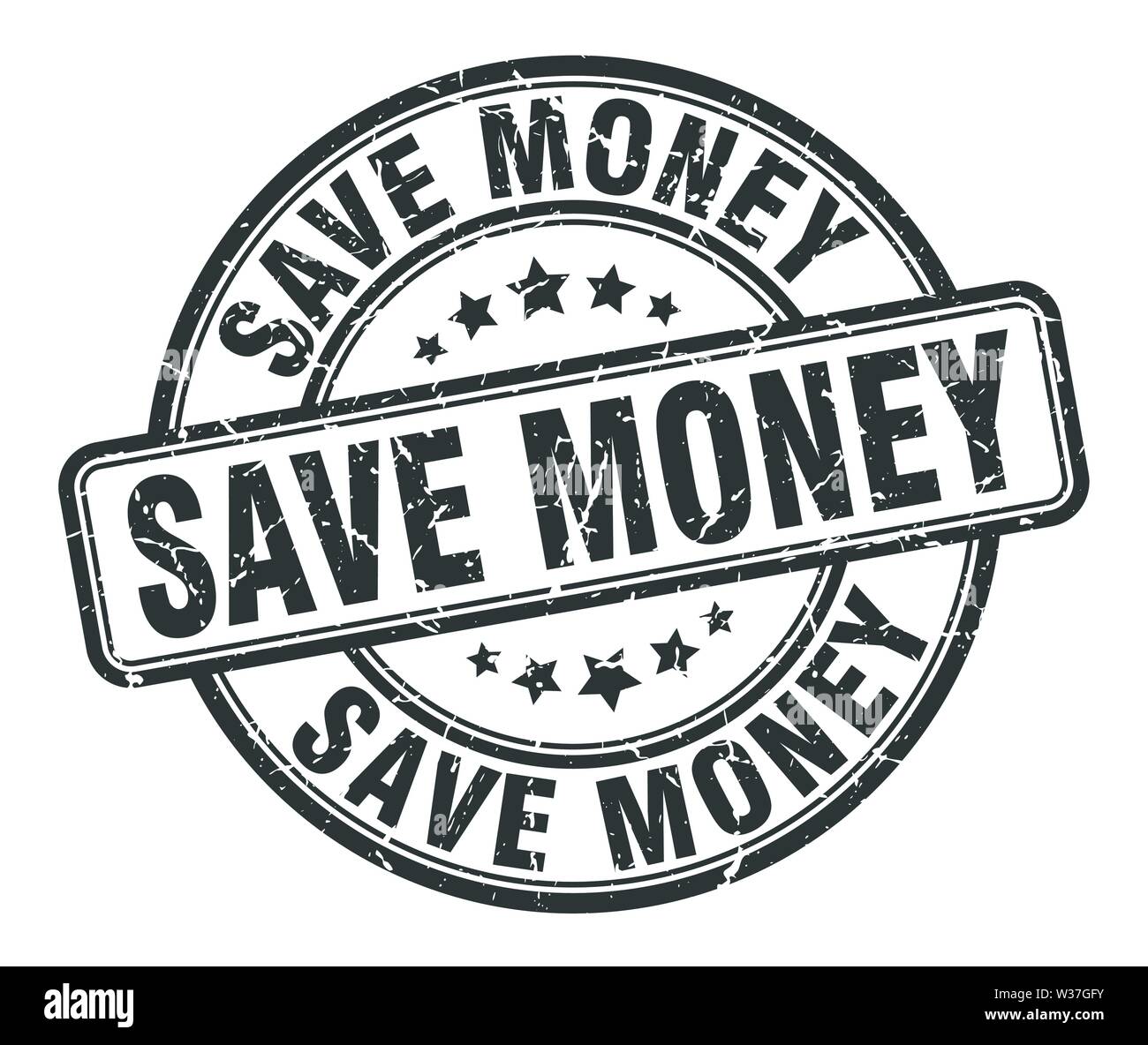 save money stamp. save money round grunge sign. save money Stock Vector ...