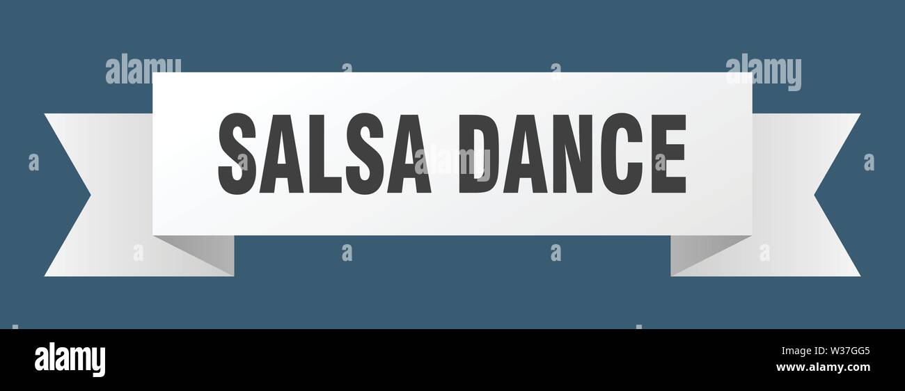 salsa dance ribbon. salsa dance isolated sign. salsa dance banner Stock ...