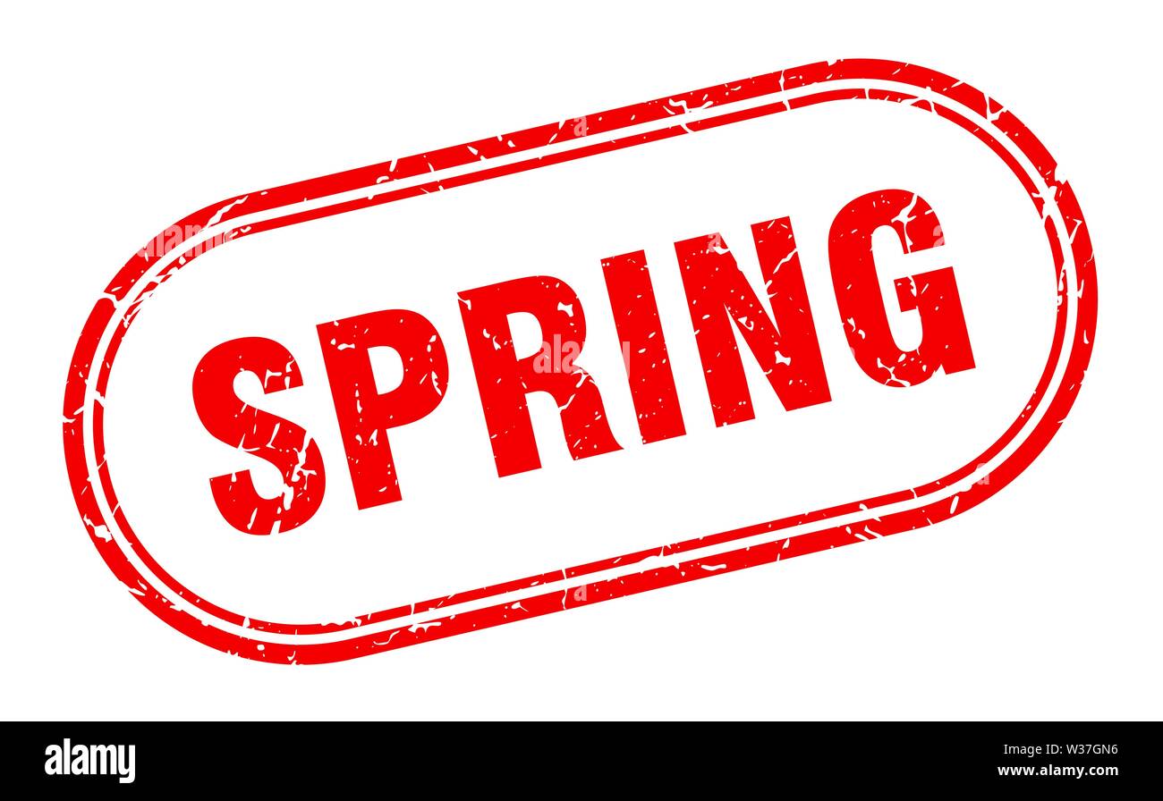 spring stamp. spring square grunge sign. spring Stock Vector Image ...