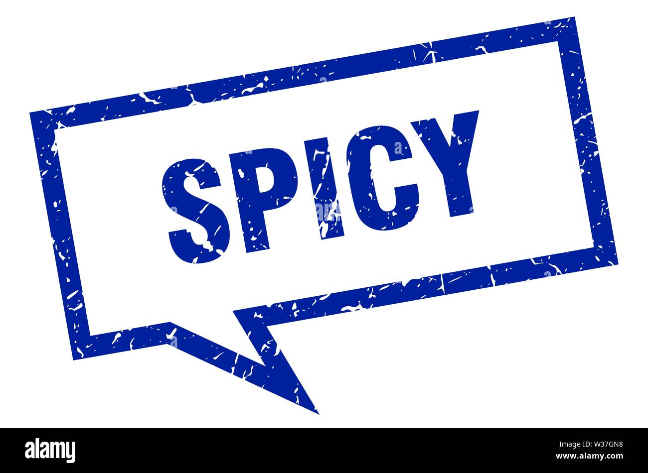 spicy sign. spicy square speech bubble. spicy Stock Vector Image & Art ...