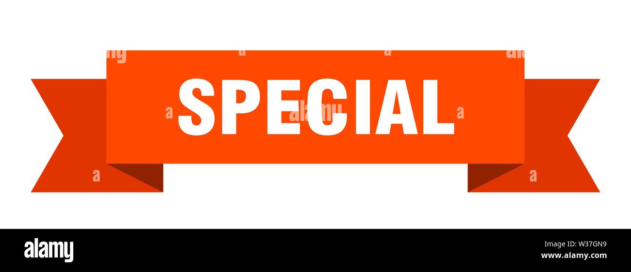 special ribbon. special isolated sign. special banner Stock Vector ...