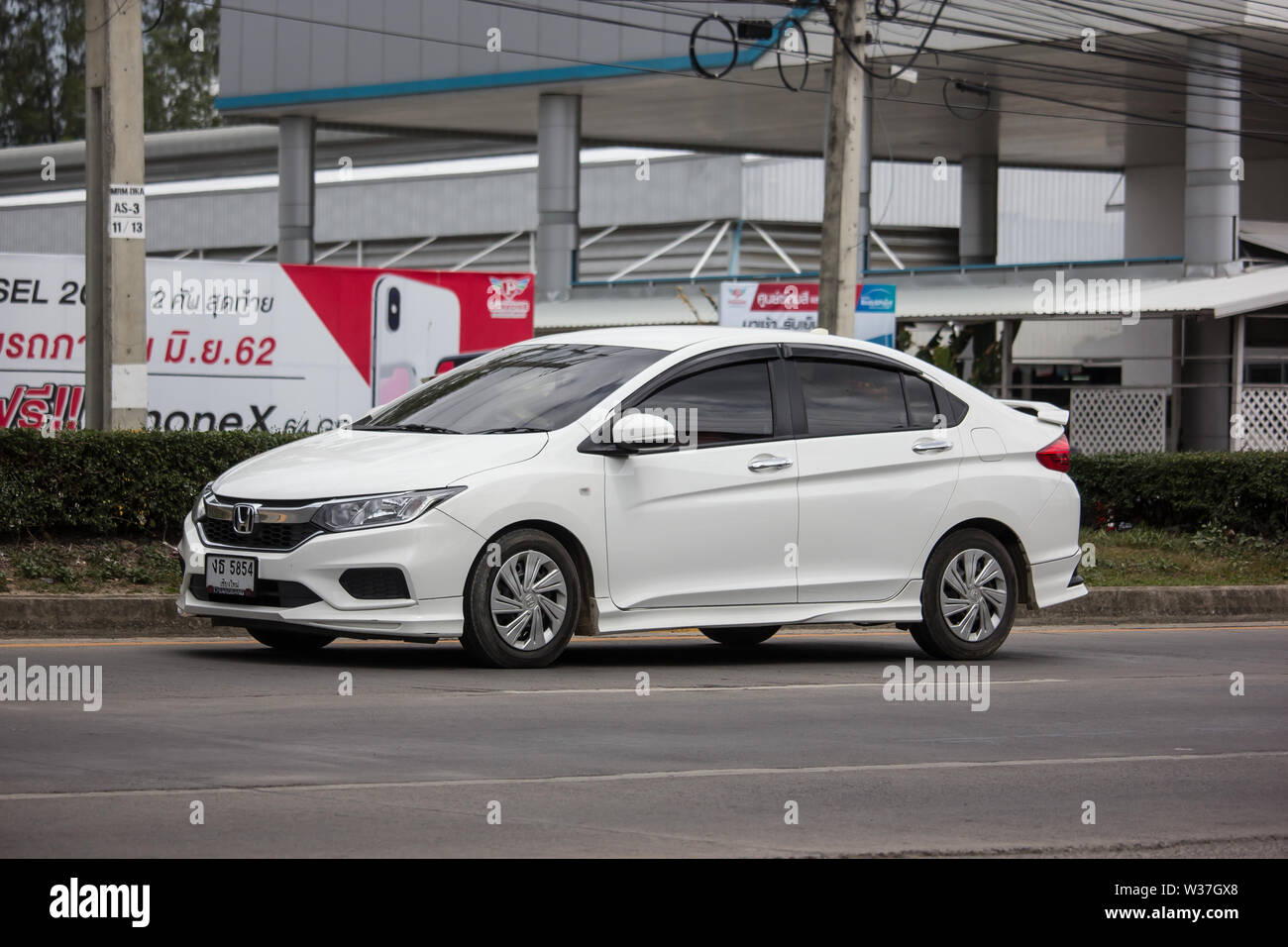 Chiangmai, Thailand - July 11 2019: Private Honda City Compact car ...
