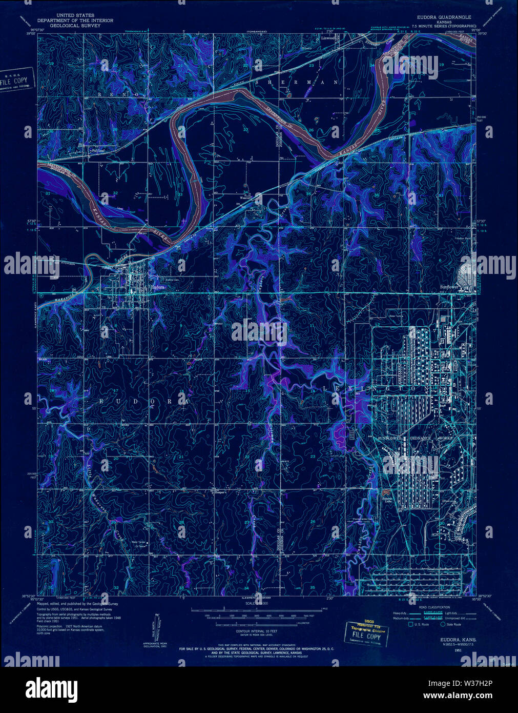 Map of eudora hi-res stock photography and images - Alamy