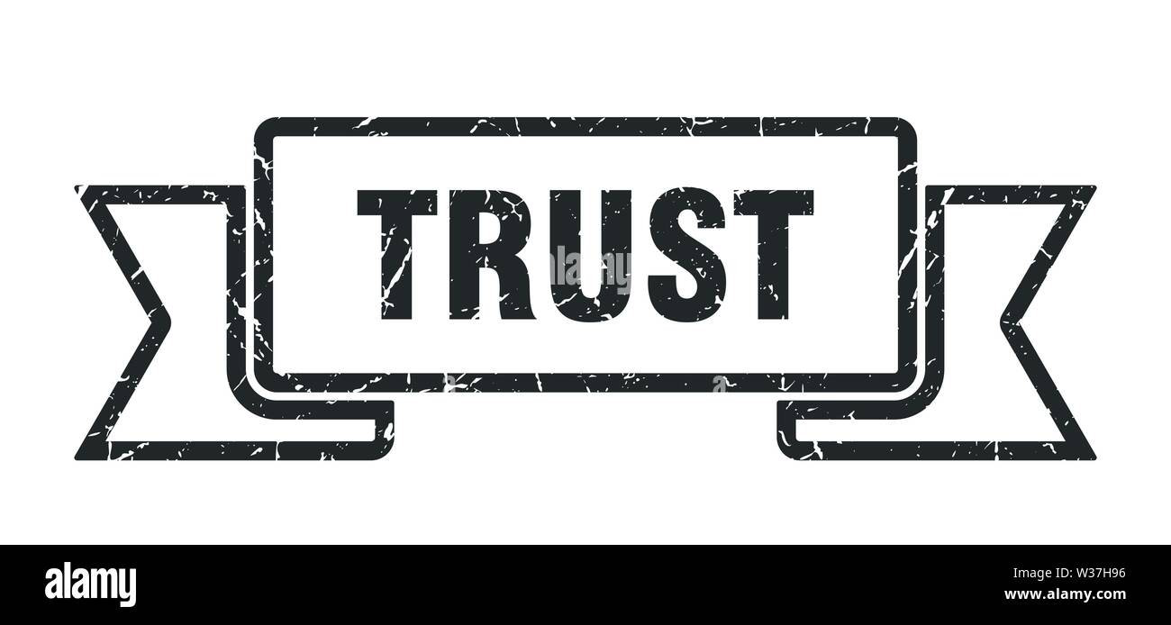 trust grunge ribbon. trust sign. trust banner Stock Vector Image & Art ...