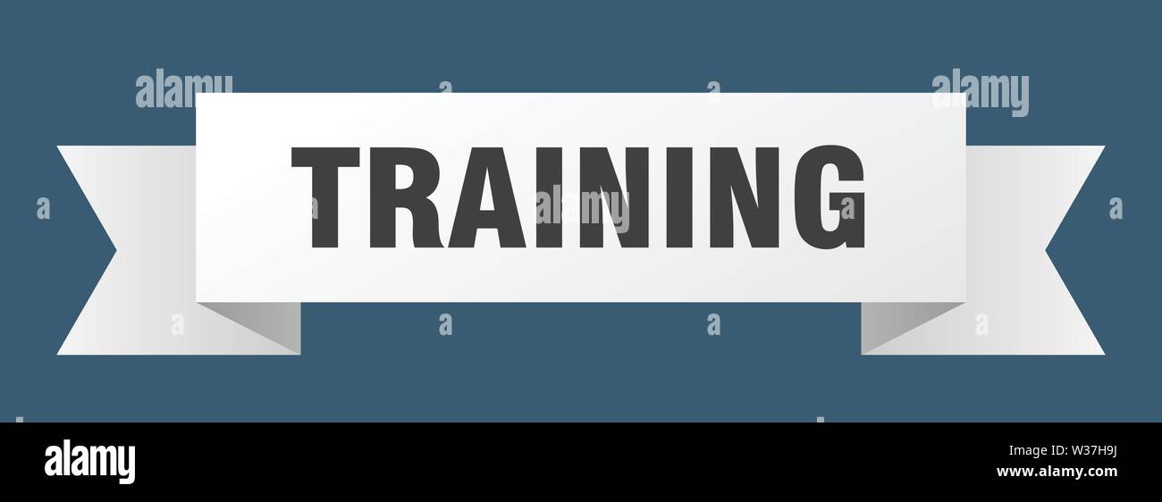 training ribbon. training isolated sign. training banner Stock Vector ...