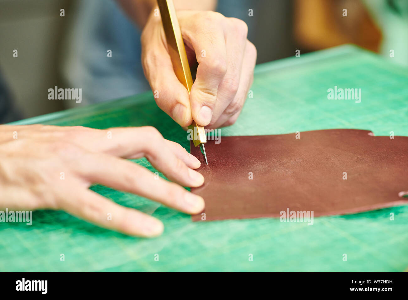 Leather working hi-res stock photography and images - Alamy