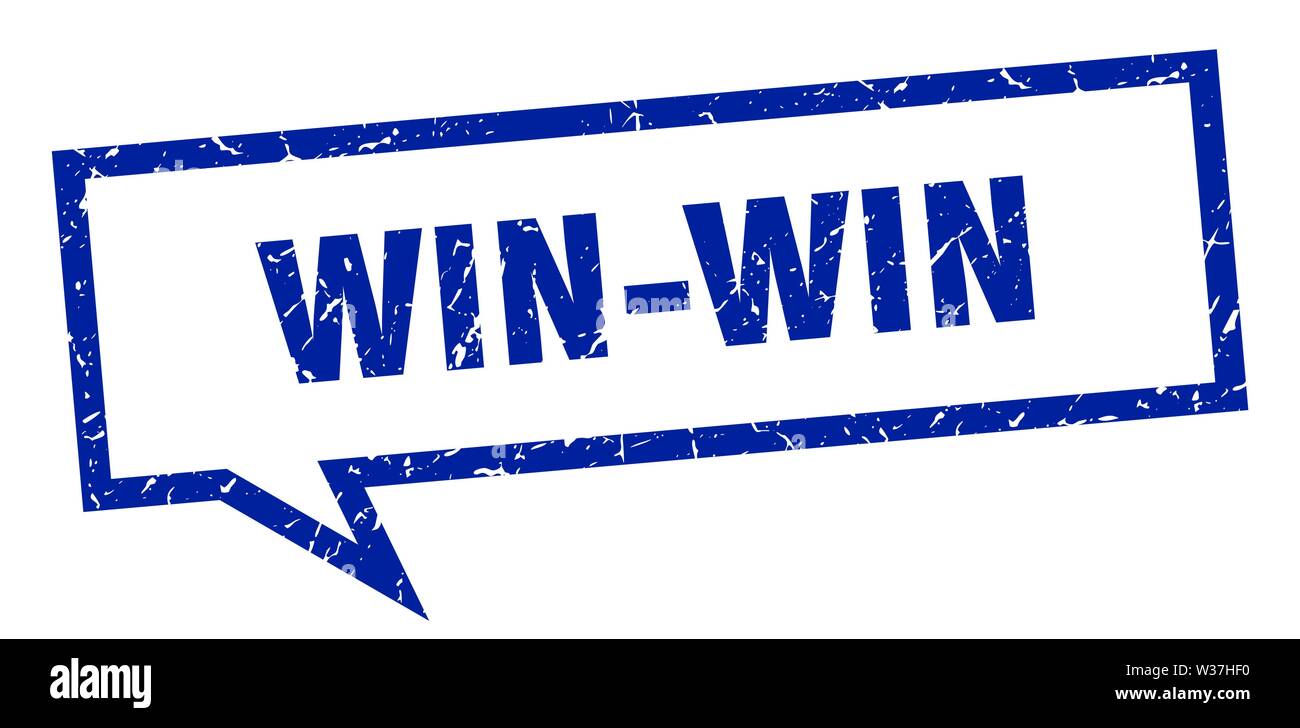 win-win sign. win-win square speech bubble. win-win Stock Vector Image ...