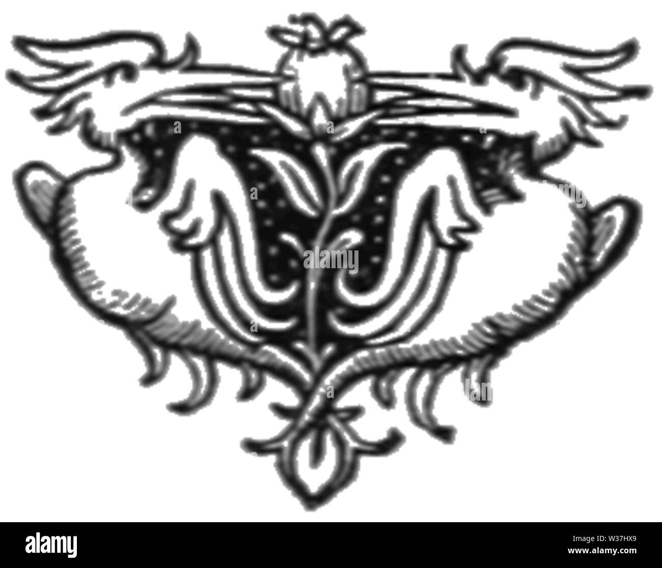 Parchment decoration Cut Out Stock Images & Pictures - Alamy