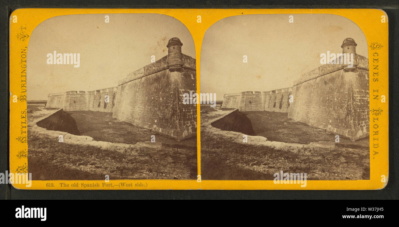 The Old Spanish Fort, (West side), from Robert N Dennis collection of ...