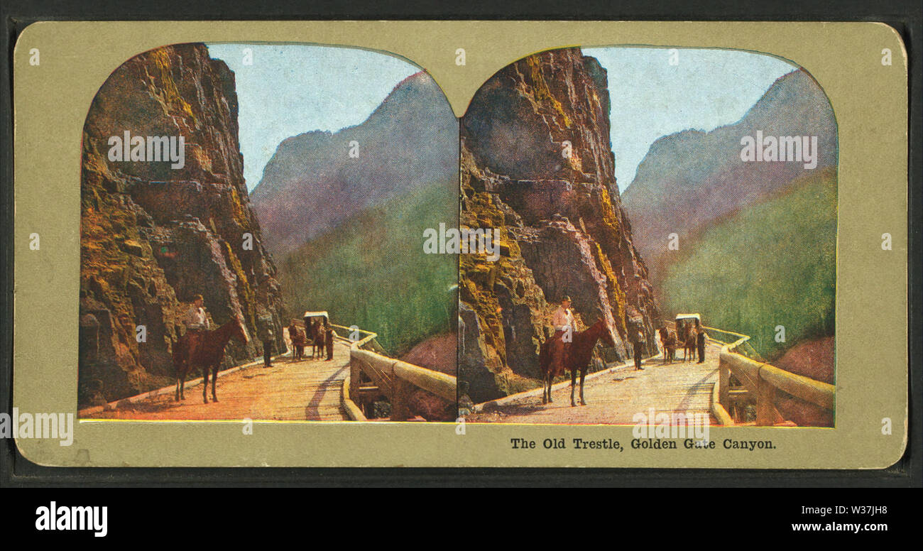 The Old Trestle, Golden Gate Canyon, from Robert N Dennis collection of ...