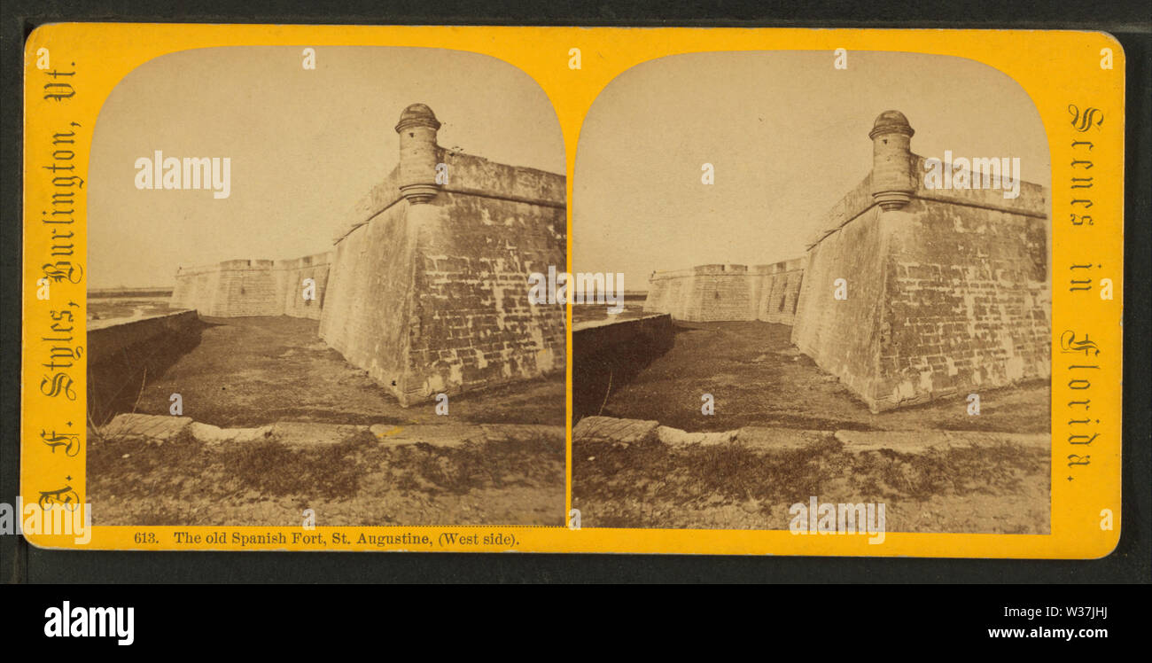 The Old Spanish Fort, (West side), from Robert N Dennis collection of ...