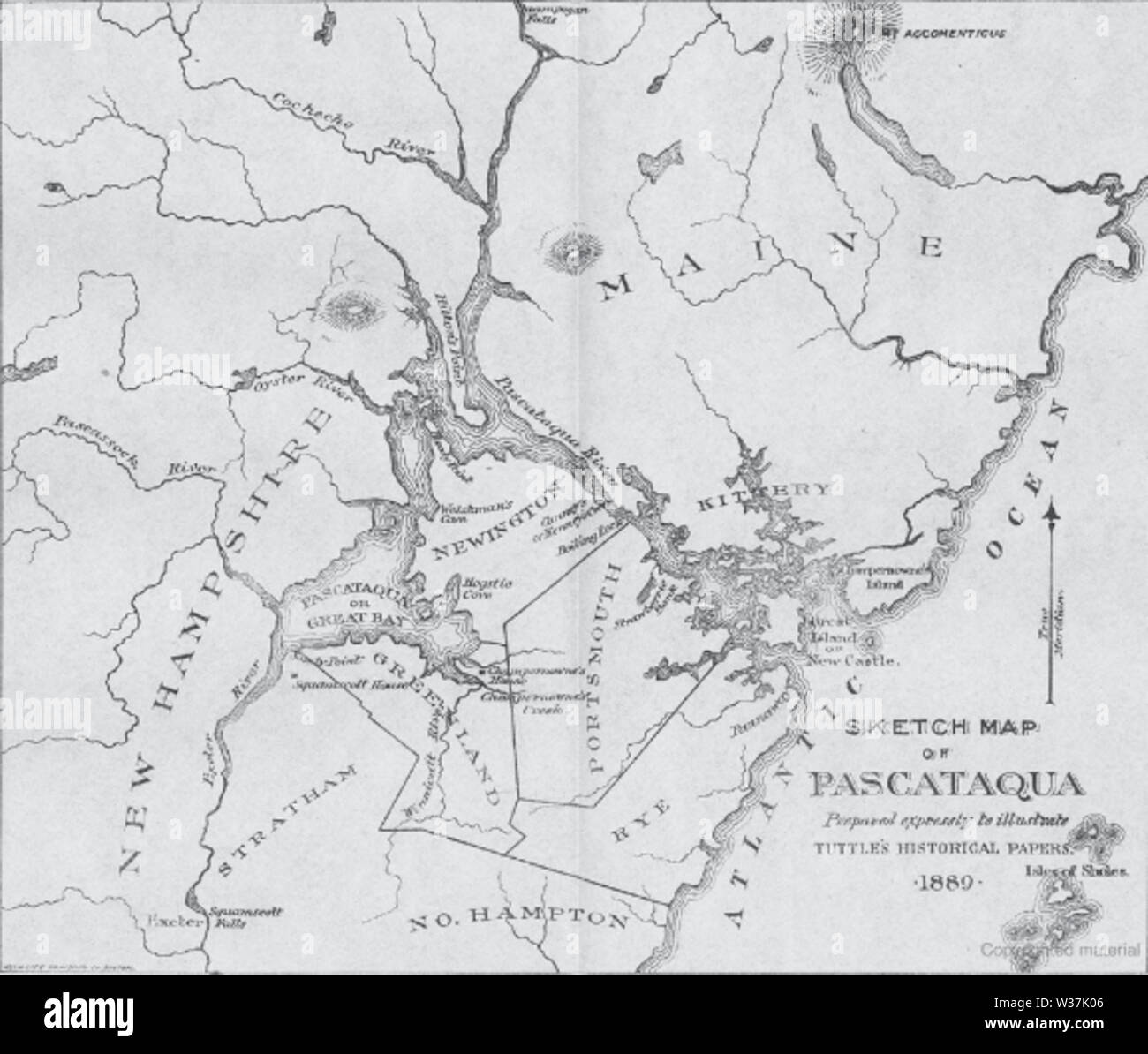 The Piscataqua Region, 1889 Stock Photo - Alamy