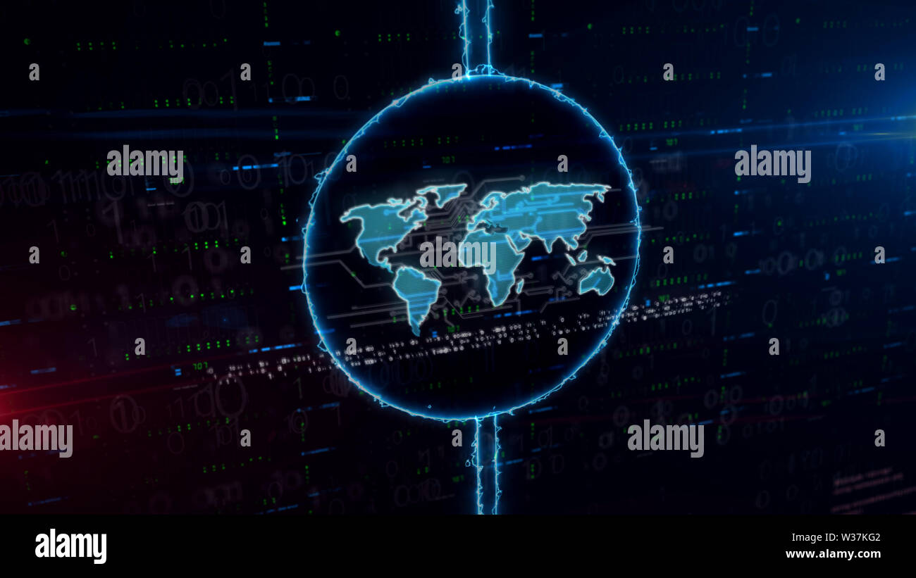 Digital map hi-res stock photography and images - Alamy