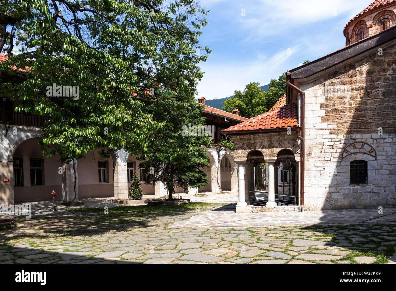 BACHKOVO MONASTERY, BULGARIA - MAY 26, 2019: Medieval Buildings in ...
