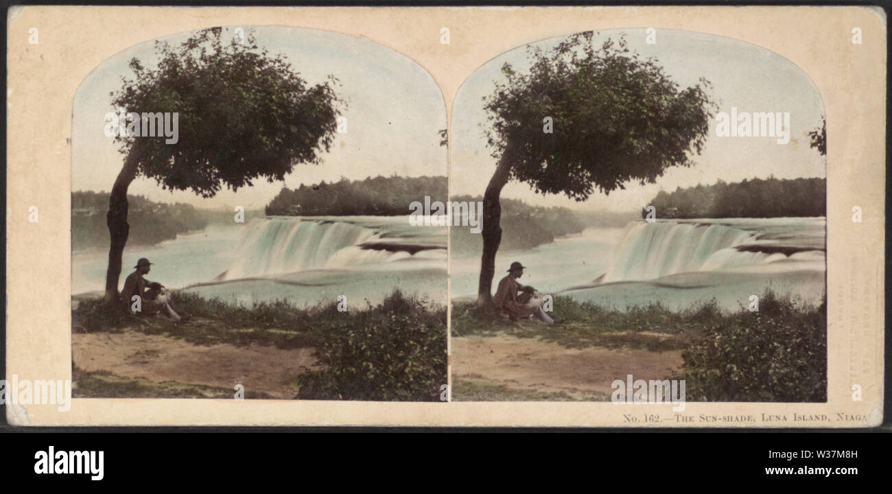 The Sun-shade, Luna Island, Niagara, from Robert N Dennis collection of ...