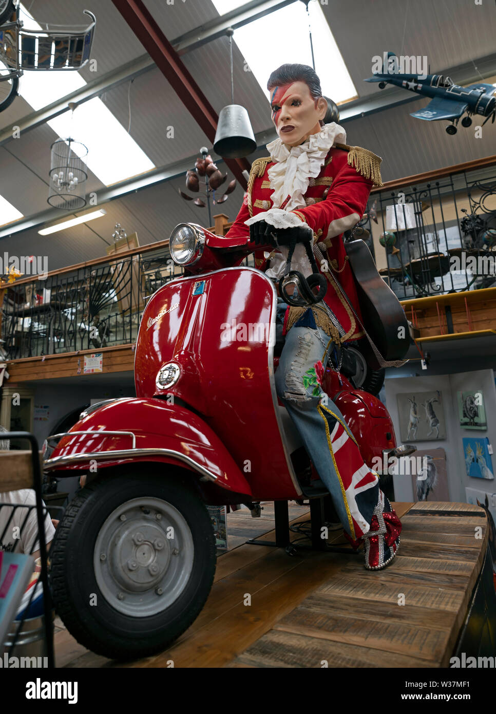 MOD Biker Exhibit at the British Ironwork Centre Stock Photo - Alamy