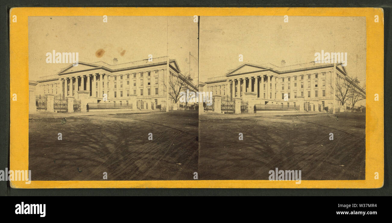 The Treasury Buildings, from Pennsylvania Avenue, by E & HT Anthony ...