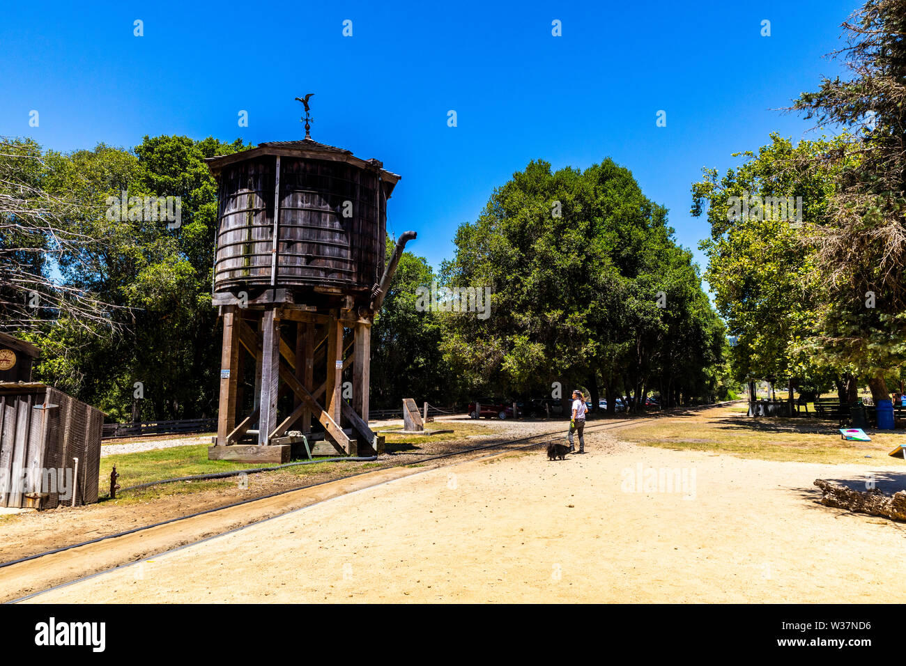 Roaring Camp and Big Trees Railroad in Felton California USA Stock ...