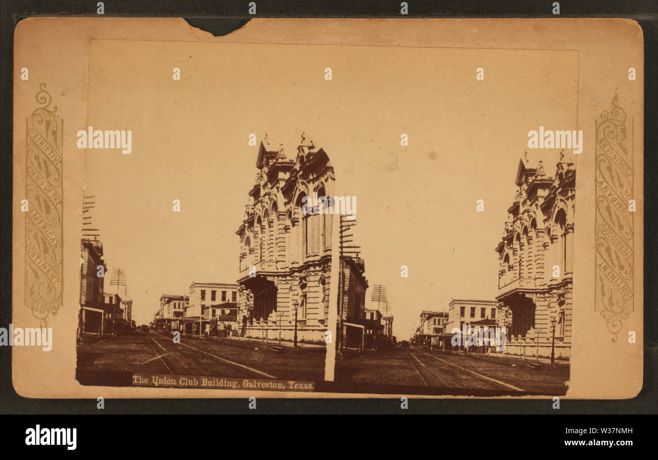 The Union Club Building, Galveston, Texas, by Continent Stereoscopic ...
