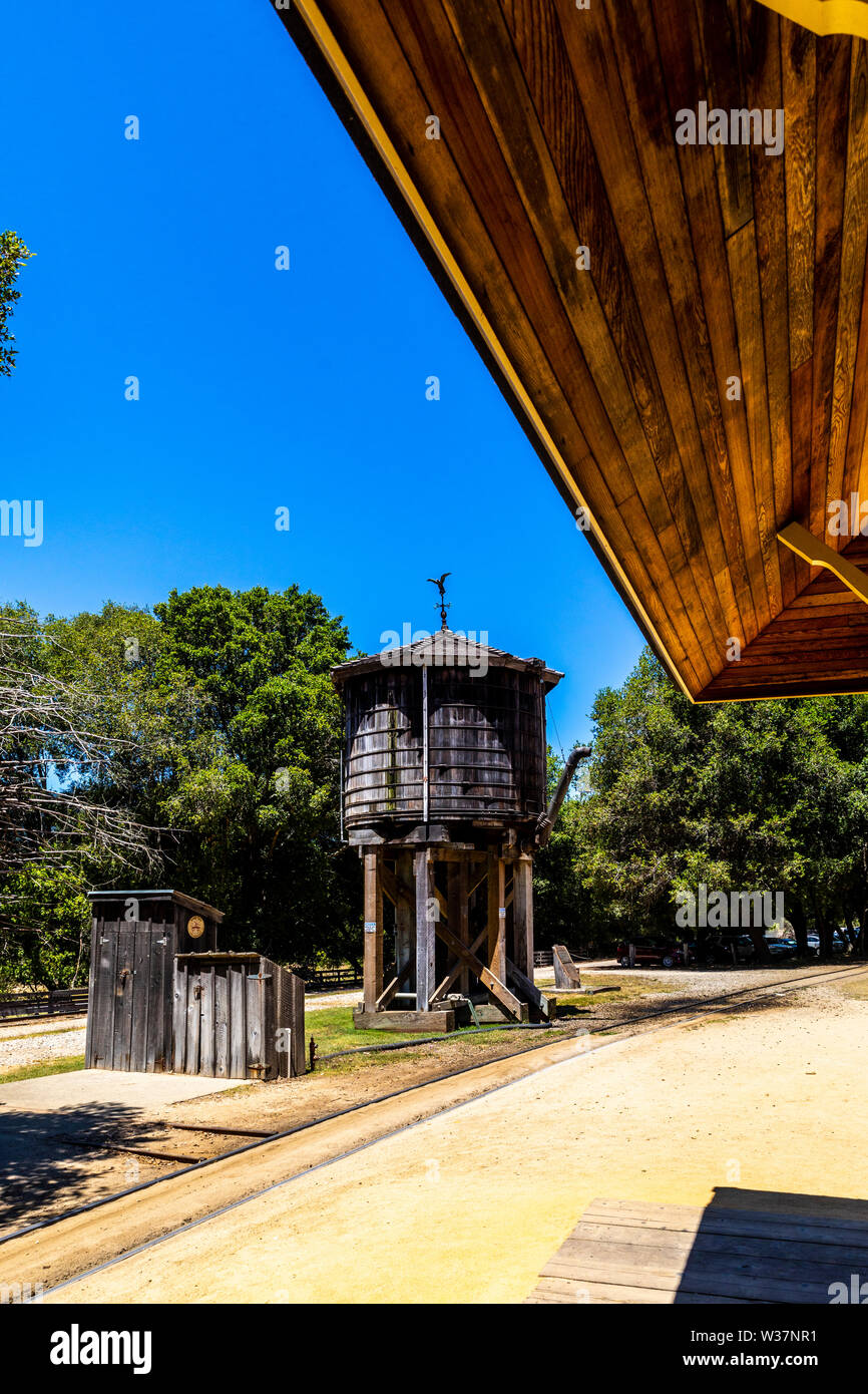 Roaring Camp and Big Trees Railroad in Felton California USA Stock ...