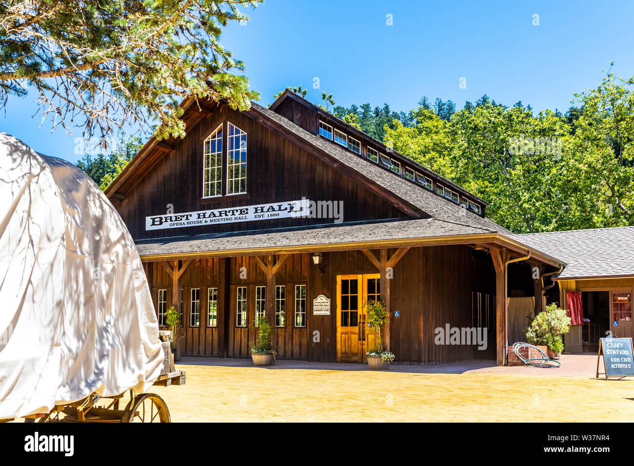 Roaring Camp and Big Trees Railroad in Felton California USA Stock ...
