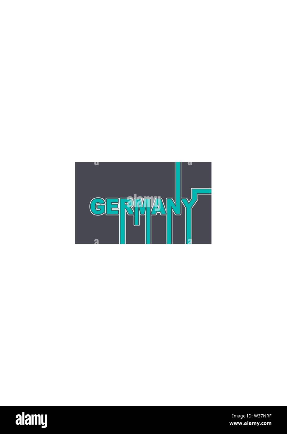 Germany country name Stock Vector Image & Art - Alamy