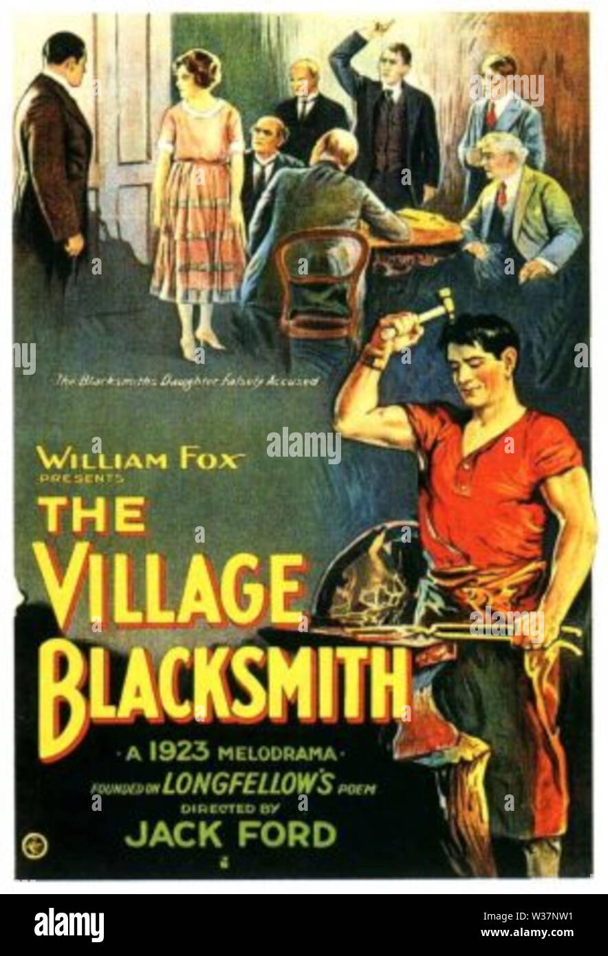 The Village Blacksmith - Poster Stock Photo - Alamy